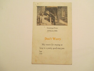 Avilla Indiana Postcard Greetings from | eBay