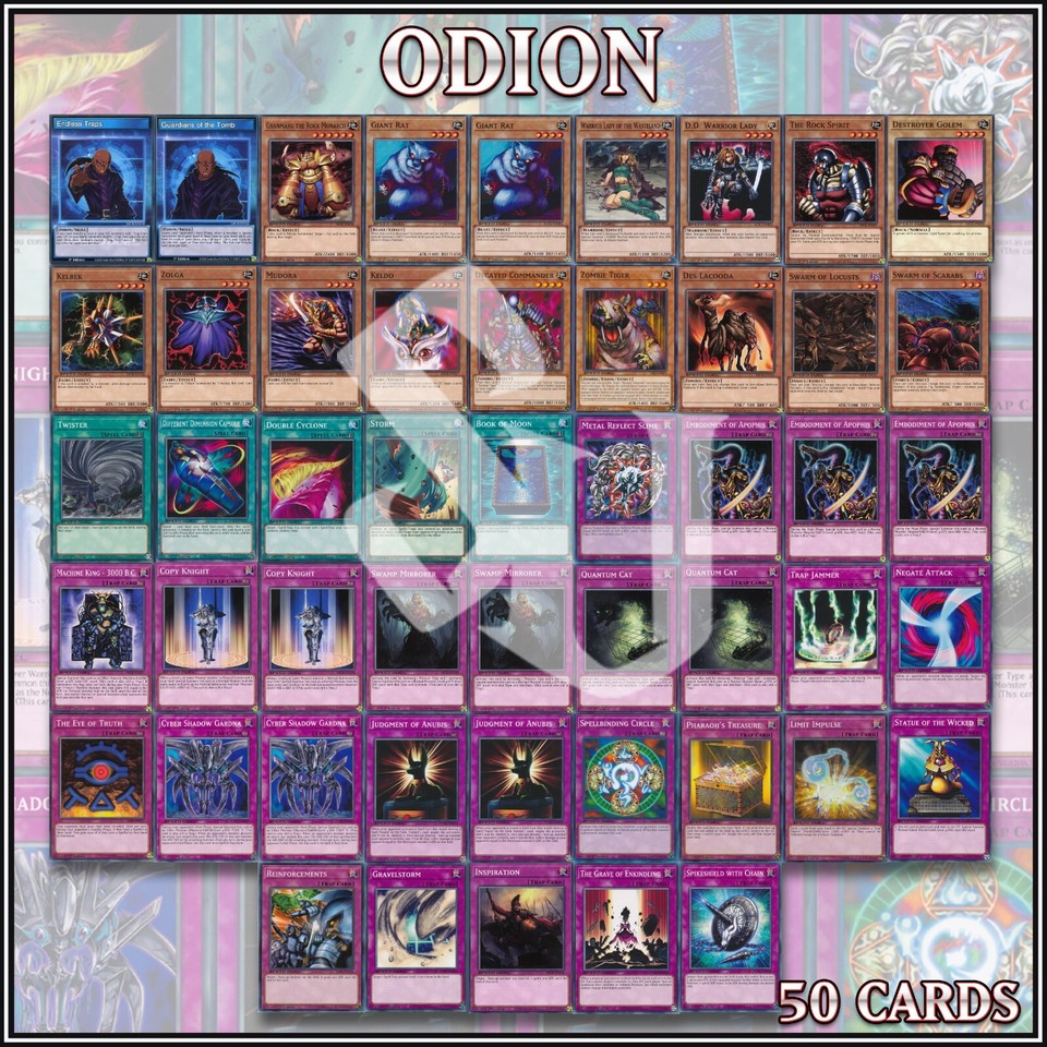 STARTER DECK ODION 50 | Embodiment Apophis Judgment Anubis Trap Jammer YuGiOh🔥 | eBay