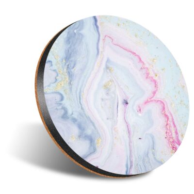 1 x Round 12cm Coaster - Marble Paint Ink Art Effect #14798 | eBay