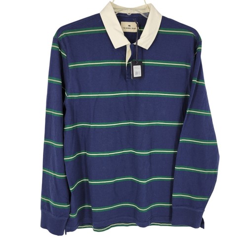 The Normal Brand Striped Polo Shirt Large Preppy Collegiate Classic ...