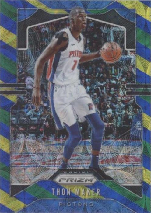 2019-20 Panini Prizm - Thon Maker #96 Choice Blue Yellow & Green Prizm ...