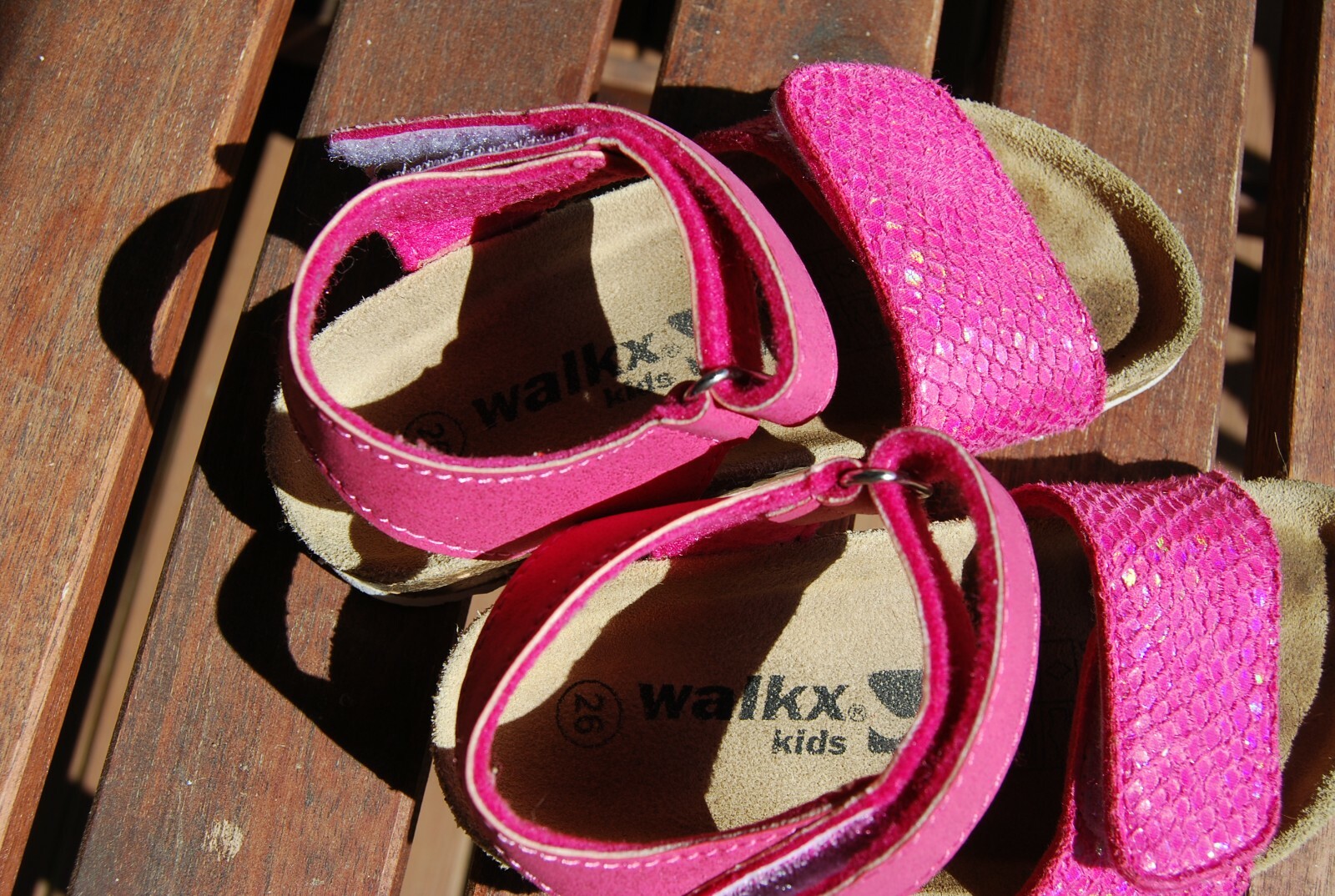 WALKX kids Leather sandals toddler girls EU 26 pink | eBay