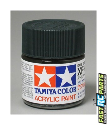 Tamiya Acrylic XF61 Flat Dark Green TAM81361 | eBay