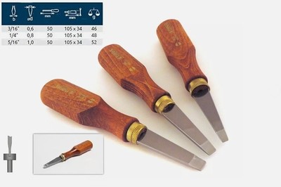 Narex 3 Piece Gunsmith Plane Adjusting Screwdriver Set: 3/16", 1/4" and ...