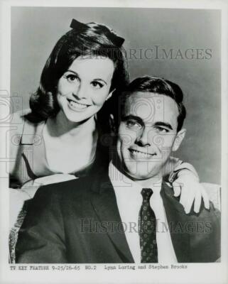 1965 Press Photo Actors Lynn Loring and Stephen Brooks - kfx28910 | eBay