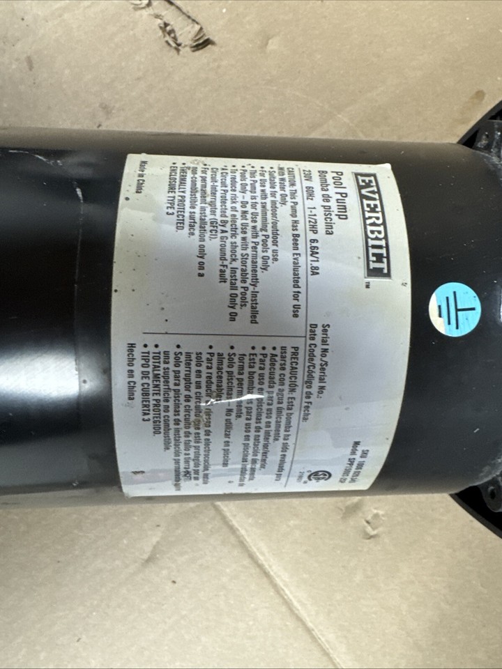 Everbilt 1.5 HP 2-Speed Pool Pump 230-Volt 6948217020227| eBay