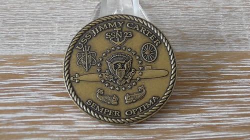General dynamics Electric Boat USS Jimmy Carter SSN-23 Challenge Coin # ...