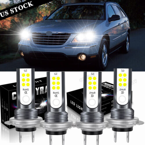 For Chrysler Crossfire 2004 2005 2006 2007 2008 6× LED Headlight+Fog ...