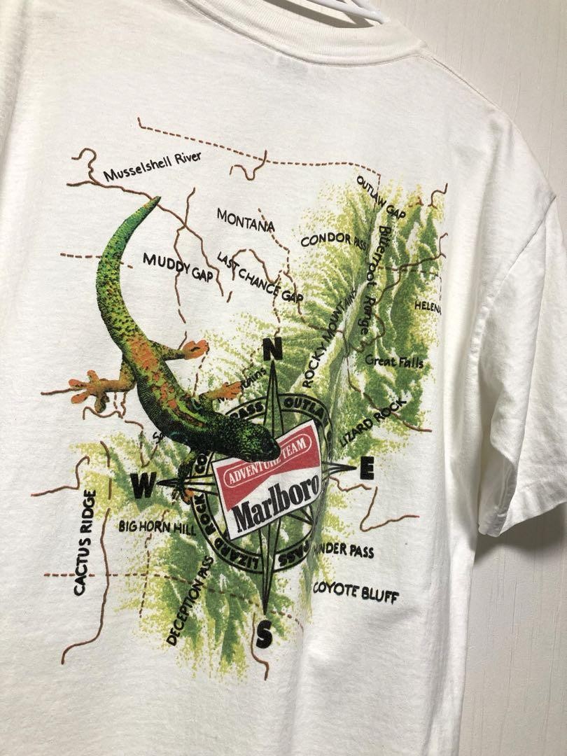 Marlboro 90s Lizard Compass Map Size FREE White Vinta… - Gem
