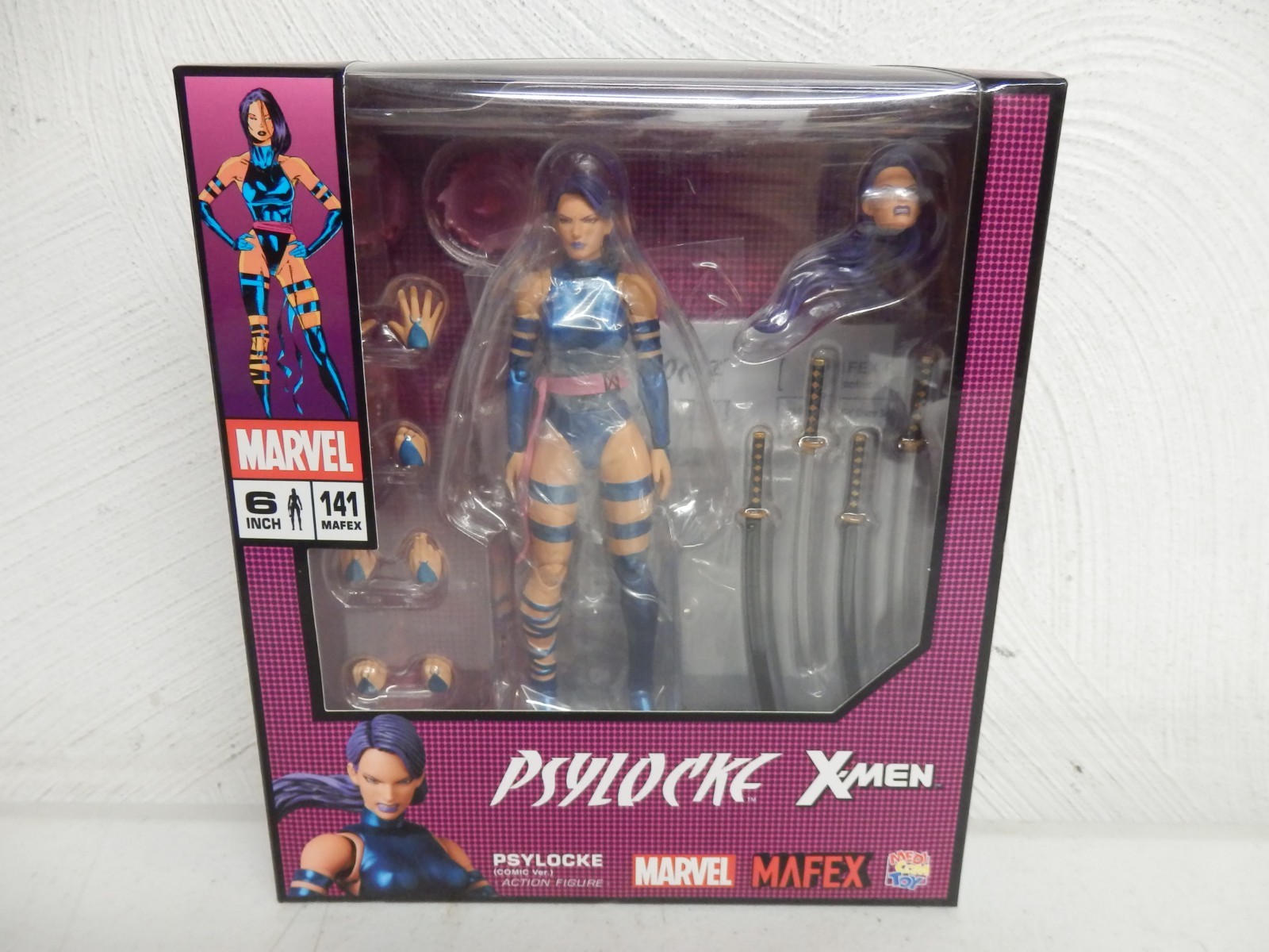 MAFEX 141 PSYLOCKE COMIC VERSION X-MEN MARVEL MEDICOM TOYS AUTHENTIC - #62