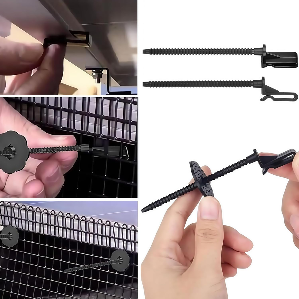 Fence Panel Clips Solar Panel Bird Proofing Kit,50 Sets Wire Fence ...