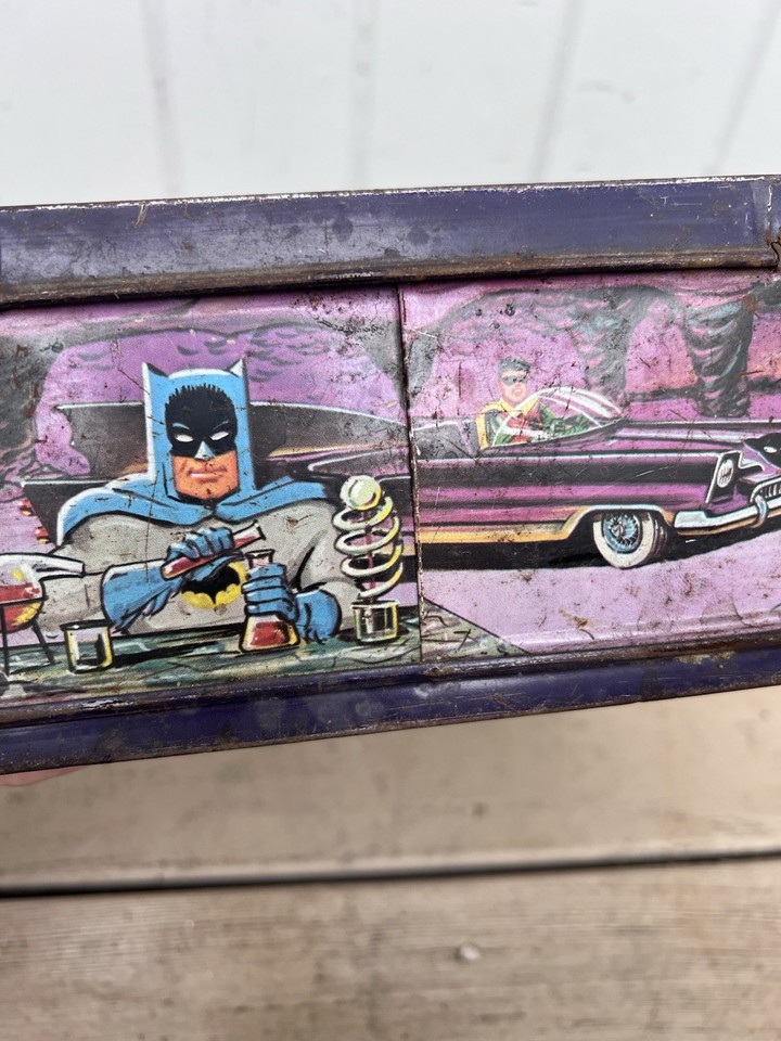 1966 Vintage Batman And Robin Collectible Metal Lunchbox No Thermos ...