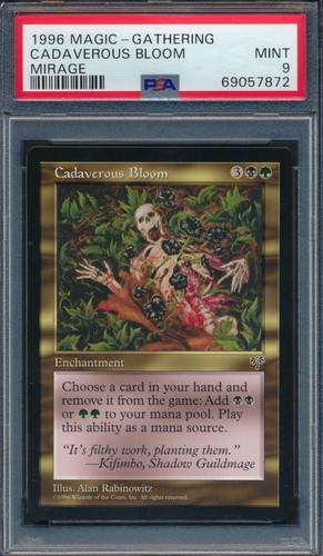 Mirage Cadaverous Bloom PSA 9 Graded Magic MTG (7872) -magicgraders- | eBay