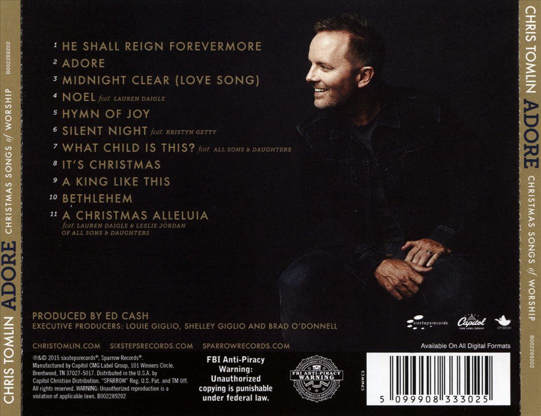CHRIS TOMLIN - ADORE: CHRISTMAS SONGS OF WORSHIP NEW CD 5099908333025| eBay