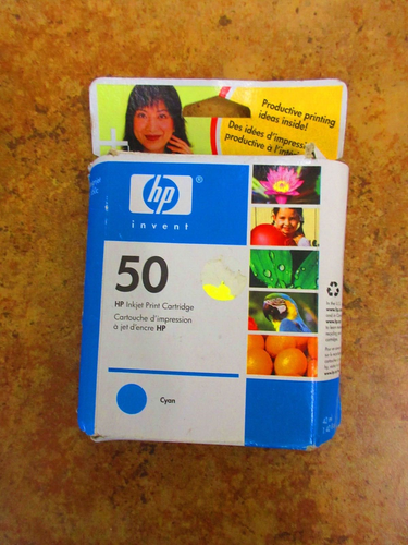 HP 50 51650C Cyan Ink Print Cartridge Sealed | eBay