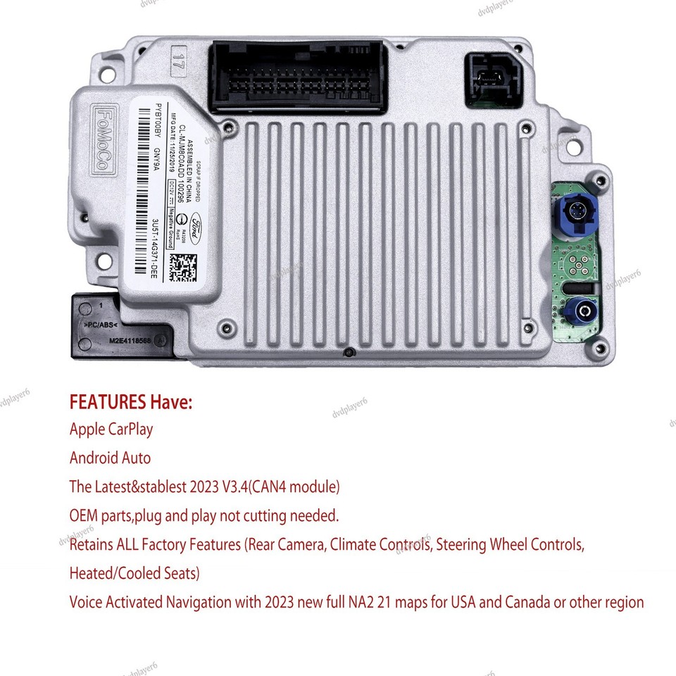 GENUINE OEM FORD LINCOLN SYNC 3 APIM 3.4 NAVIGATION MODULE VIN ...