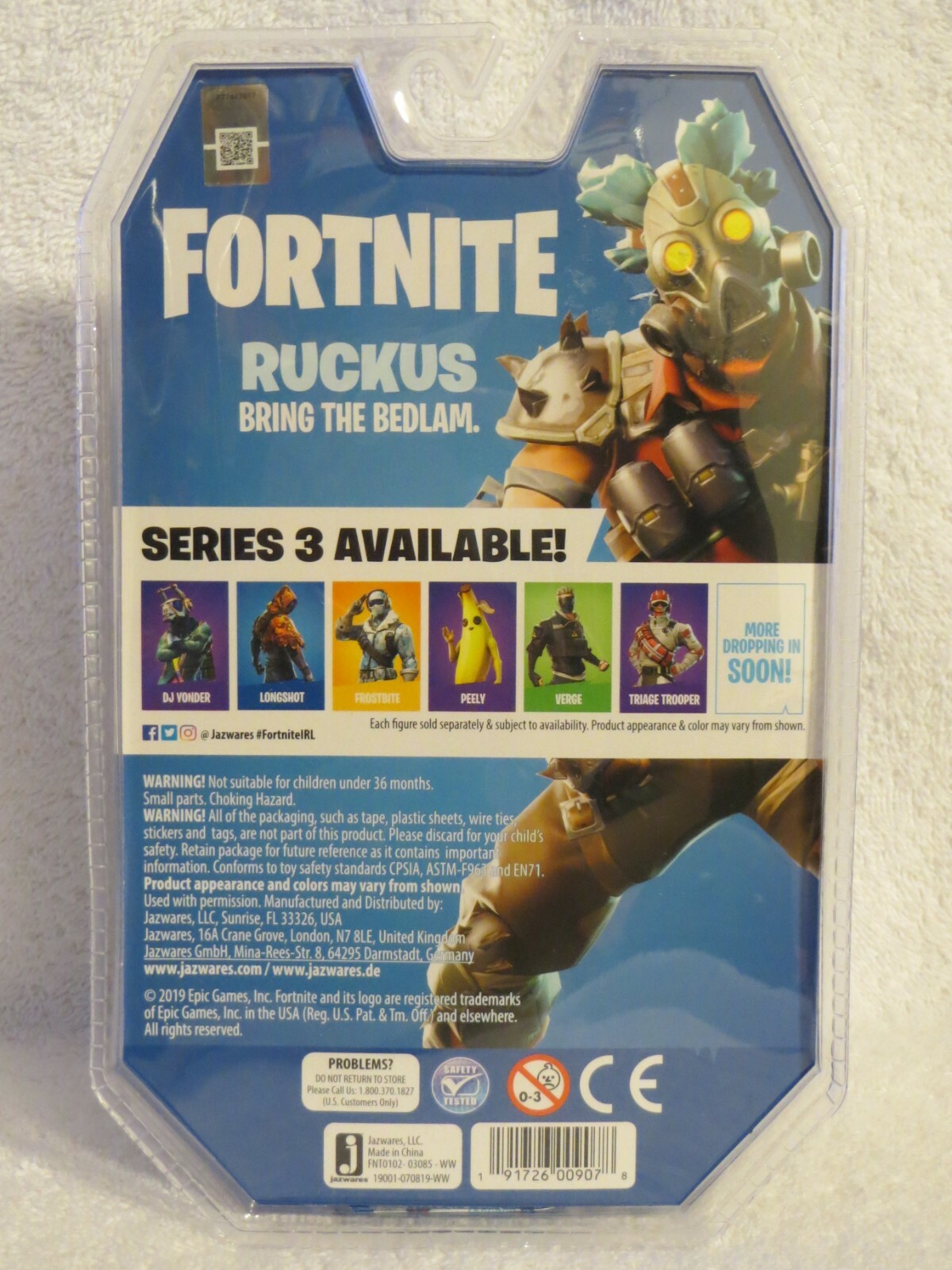 Fortnite 4" Ruckus Solo Mode Action Figure 2019 Epic Games Jazwares New ...