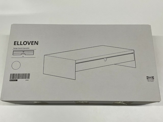 IKEA Elloven Monitor Stand With Drawer White 504.747.70 for sale online ...