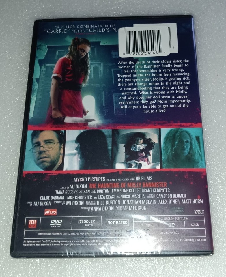 The Haunting Of Molly Bannister DVD Tiana Rogers Susan Lee Burton MJ ...
