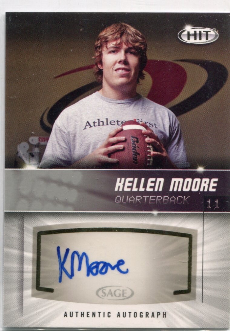 2012 Sage Hit - KELLEN MOORE - Autograph Rookie - BOISE STATE BRONCOS ...