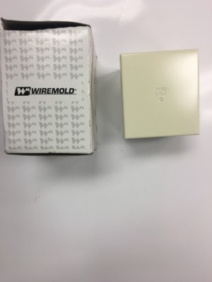 WIREMOLD V2410FC FULL CAP ENTRANCE END FITTING 2400 SERIES IVORY *FREE ...