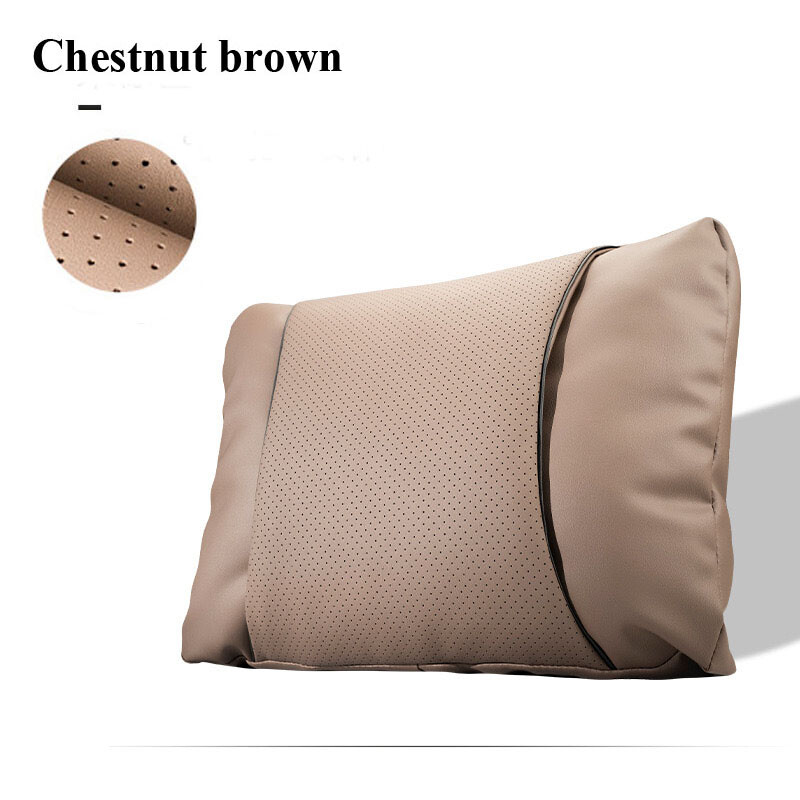 Luxury Leather Car Headrest Seat Neck Support Soft Maybach S-Design ...