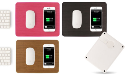 zTech Mobile Phone Wireless Charging Mouse Pad w/ Wireless Charging Qi ...