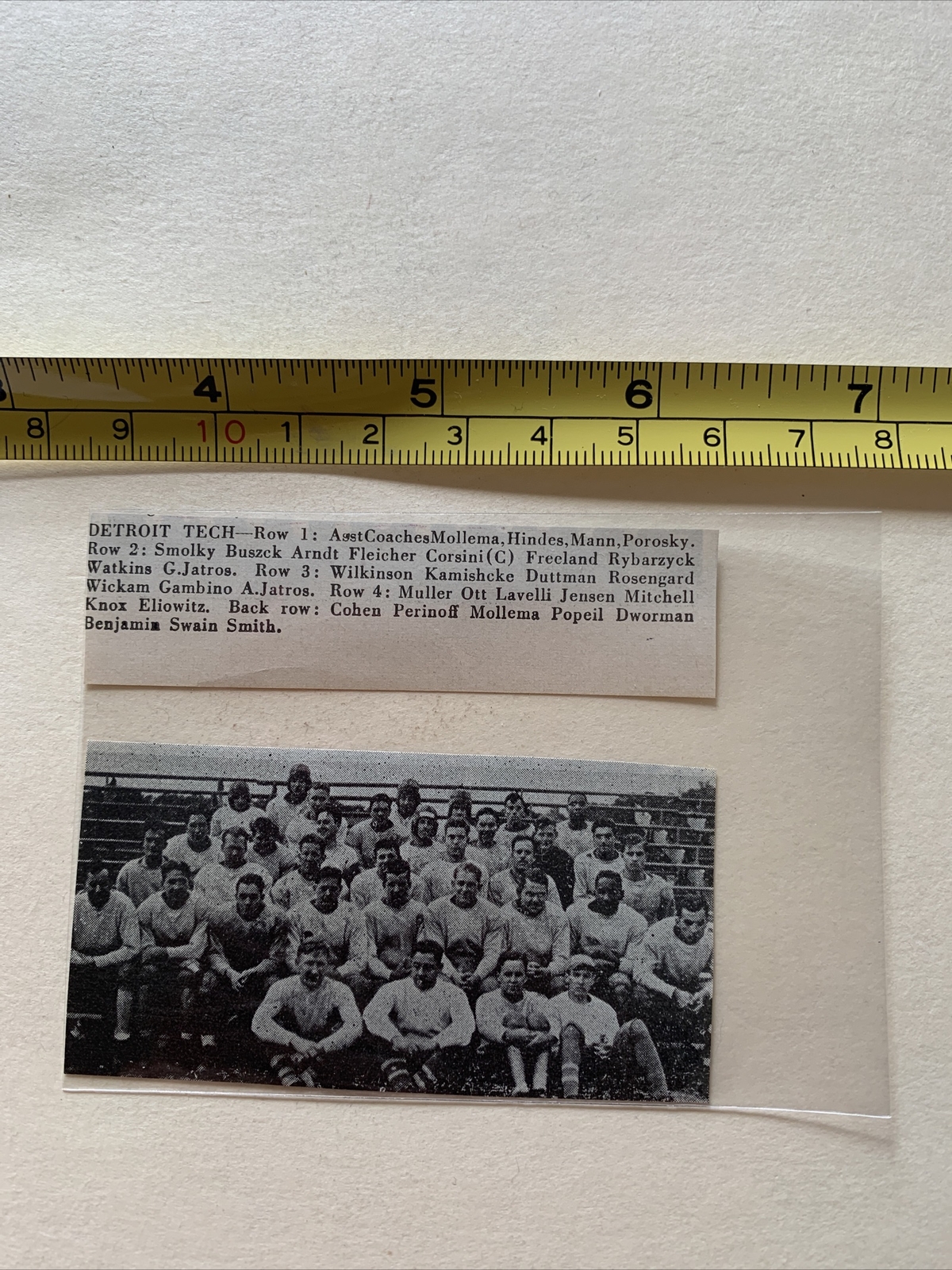 Detroit Tech MI Michigan 1932 Football Small Team Picture | eBay