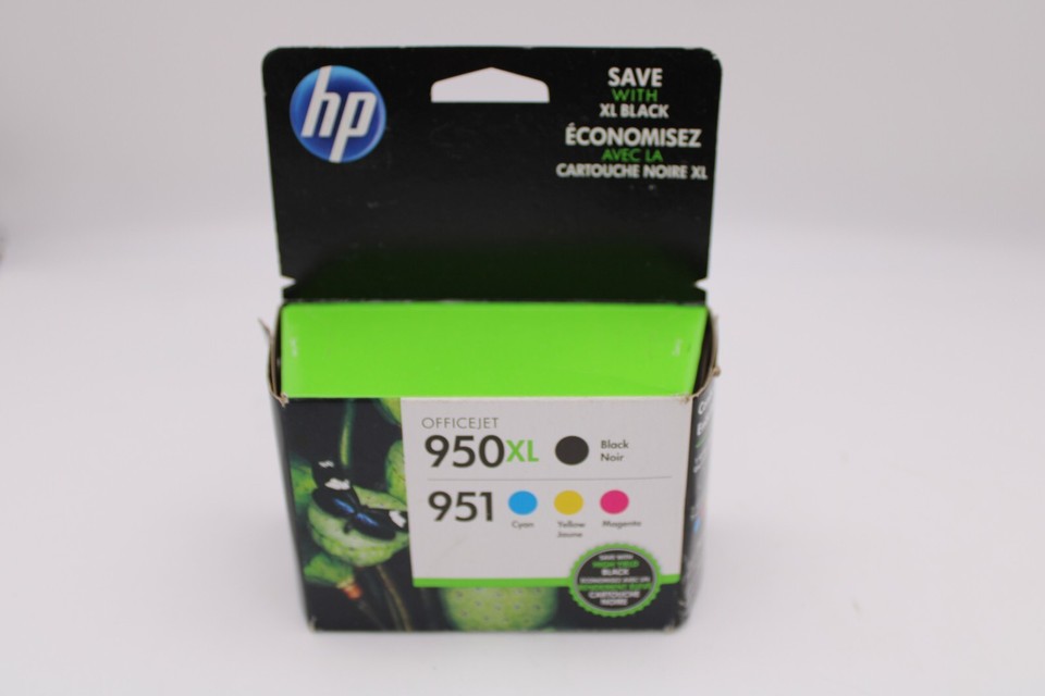4 Pack HP Genuine 950XL Black & 951 Color Ink Officejet SEALED Expired ...