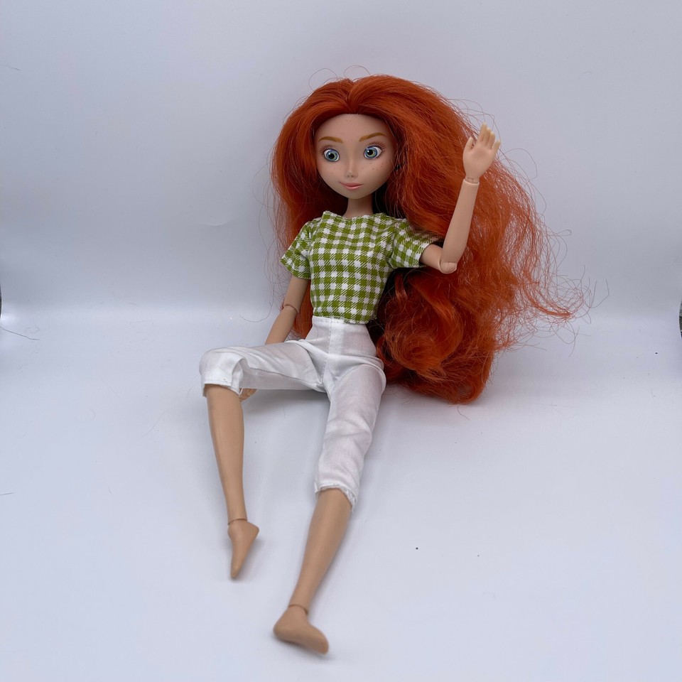 Brave Barbie Doll Princess Merida Red Hair Articulated Mattel | eBay