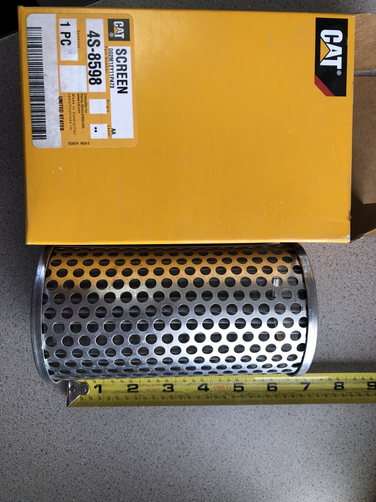 4s8598 Genuine CAT Suction Screen Caterpillar 4s-8598 for sale online ...