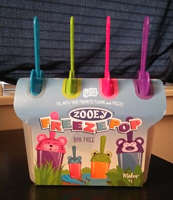 Zooey Freeze Pop Ice pop Trays, Set of 4, Animal Designs | eBay