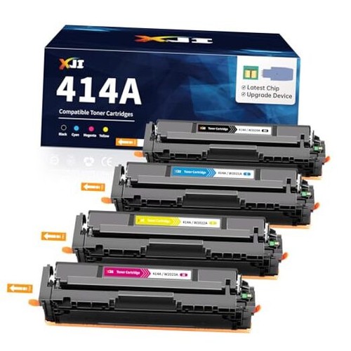 414A (with Chip) Compatible Toner Cartridges Replacement for HP 414 A X ...