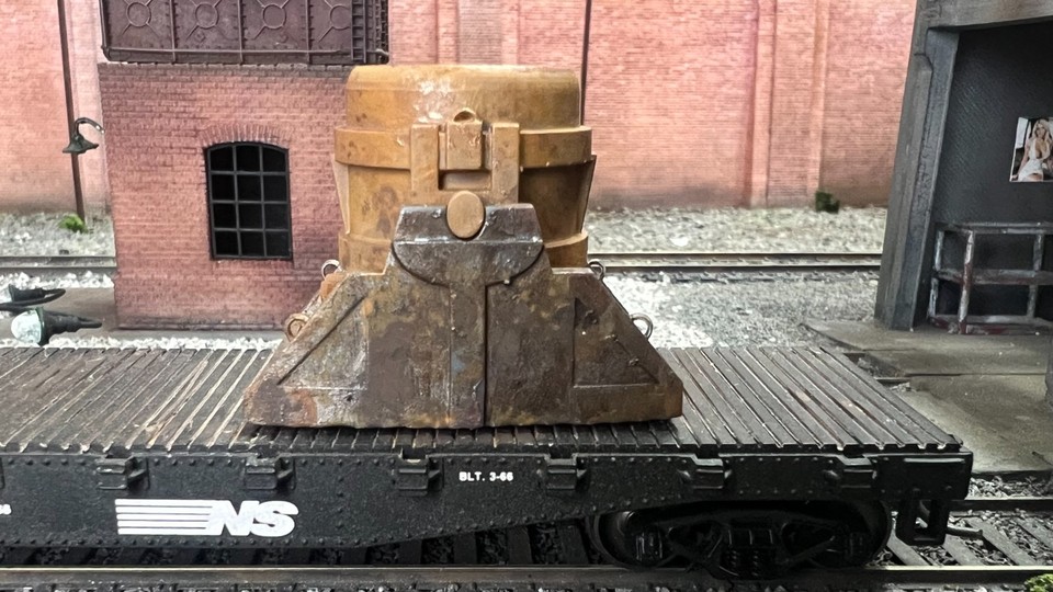 HO Scale Steel Mill Ladle / Cauldron – Flat Car Wagon Load (2 ...