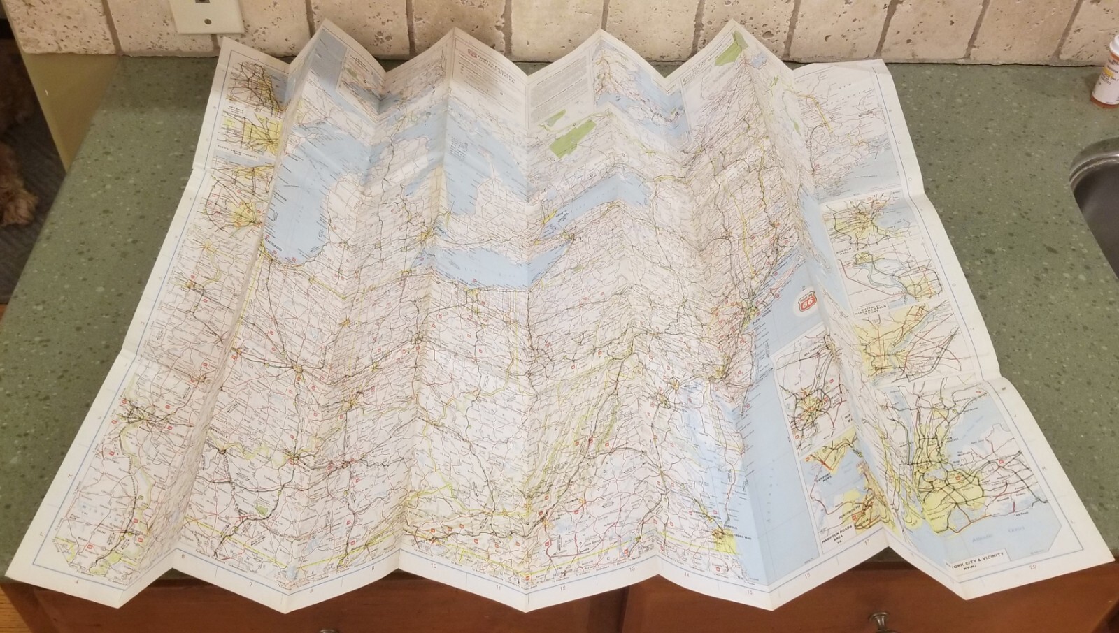 1972~MAP~EASTERN UNITED STATES~PHILLIPS 66~USA UNITED STATES VINTAGE ...