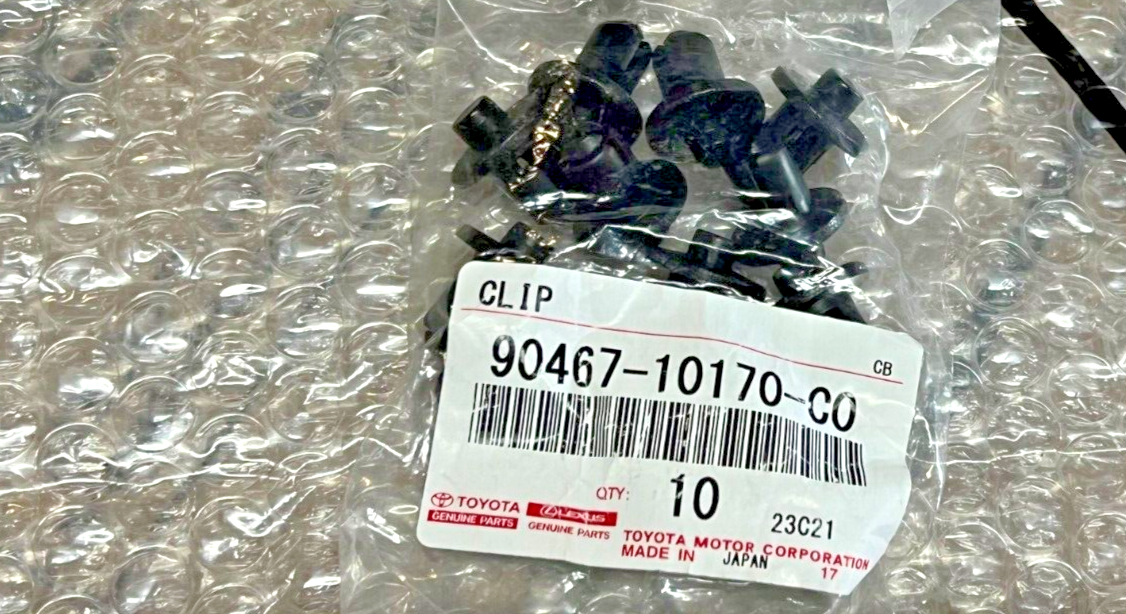 10-PC OEM Toyota & LEXUS (06-19) Clip 4 Frt Fender Apron Seal 90467 ...