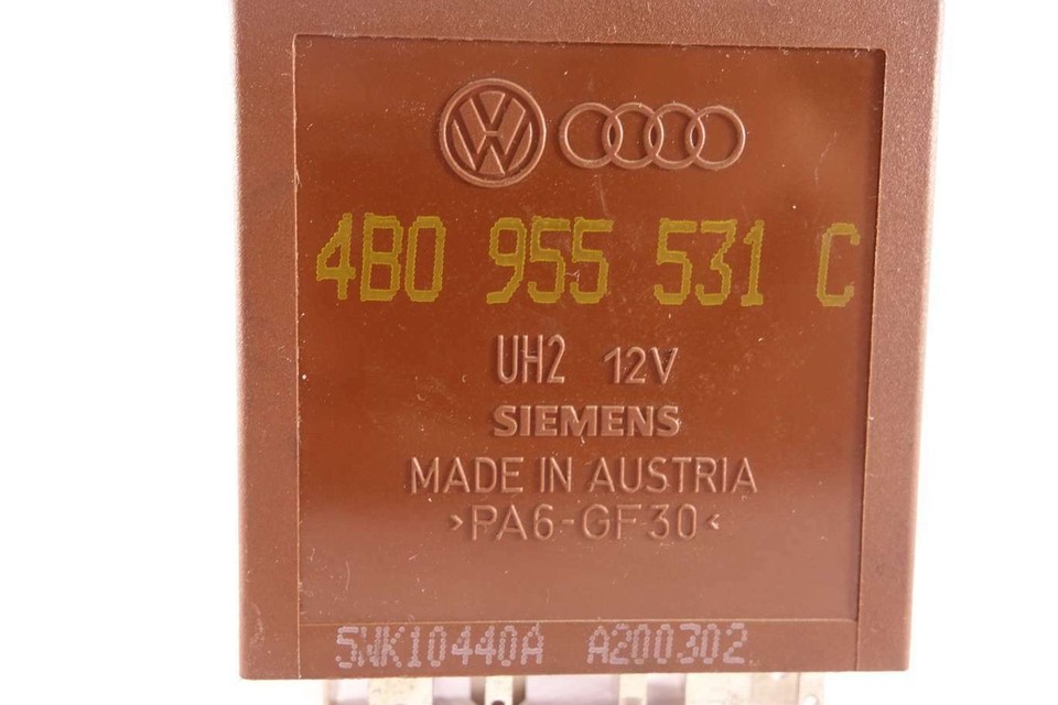 Relay 389 VW Audi Seat Skoda 4B0955531C 4B0 955 531 C Siemens 5WK10440A ...