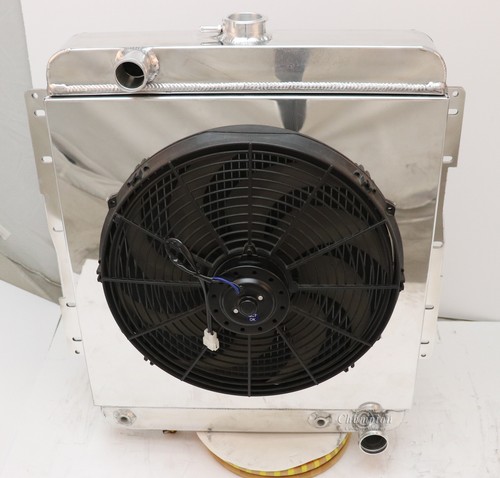 KR Champion 3 Row Radiator W/ 16" Fan and Shroud for 1958 Chevy Impala ...