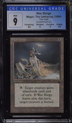WAR BARGE The Dark U CGC 9 MTG [Nostalgium] | eBay
