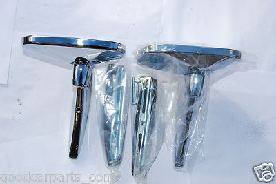 FOR Universal Fender View Mirrors Vintage Classic Car Side Wing Mirrors ...