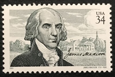 2001 Scott #3545 34¢ - JAMES MADISON - PRESIDENT - Single Stamp - Mint ...