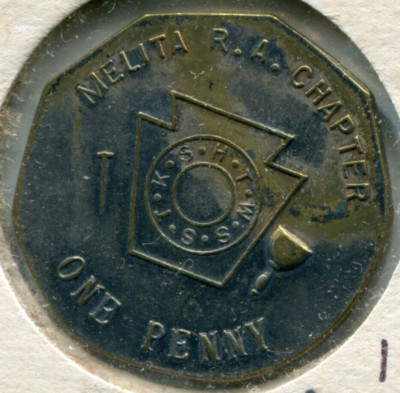 Melita Royal Arch Mason Masonic Penny Token Nathan Muroff KSHTWSST | eBay