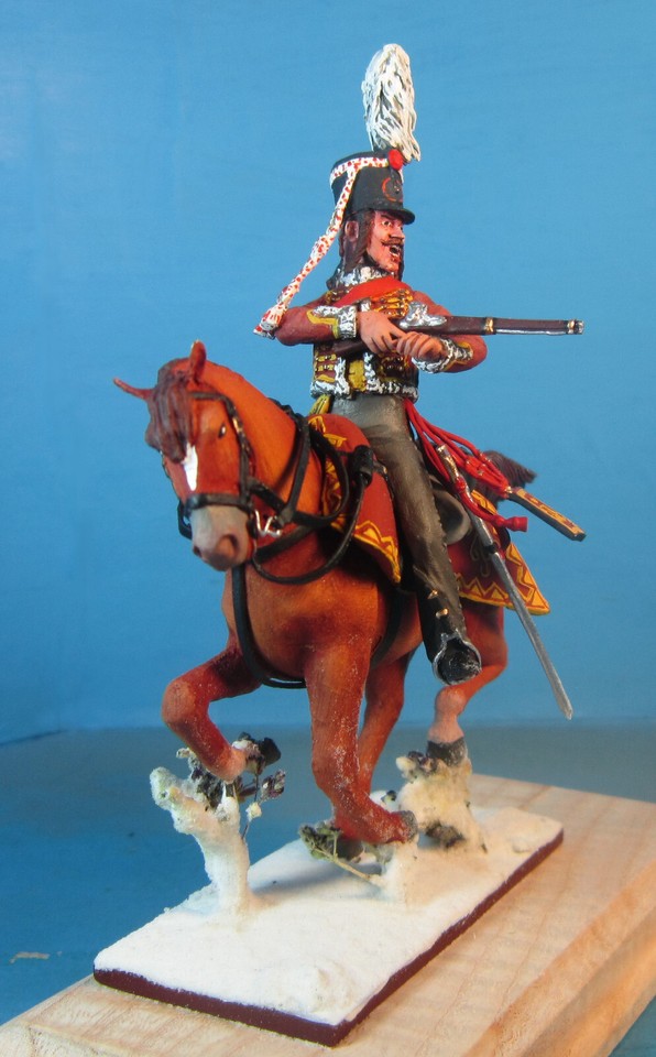 Unassembled Russian hussars, White Metal 60 mm 1/30 Figure kit VID ...