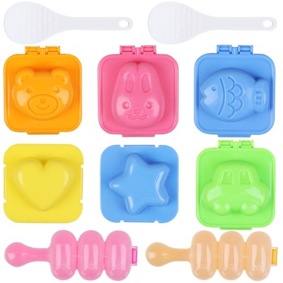 Rice Ball Molds Egg Sushi Rice Mold Non-Stick Rice Ball Mold Shaker ...
