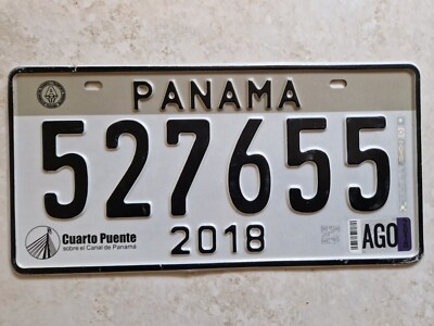 Plaque D'immatriculation Panama. Panama License Plate. | eBay