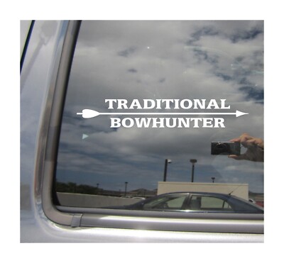 Traditional Bowhunter - Hunting Hunter Arrow Arrow Car Vinyl Decal ...