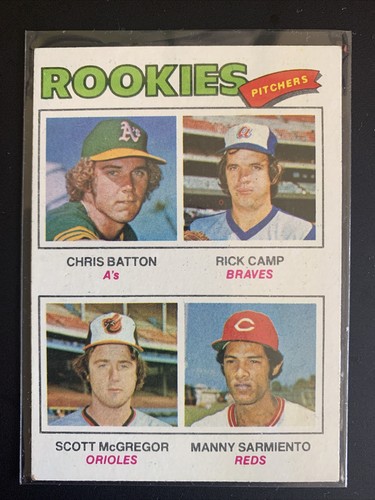 1977 Topps Rookie Pitchers #475 Chris Batton/Rick Camp/Scott McGregor ...