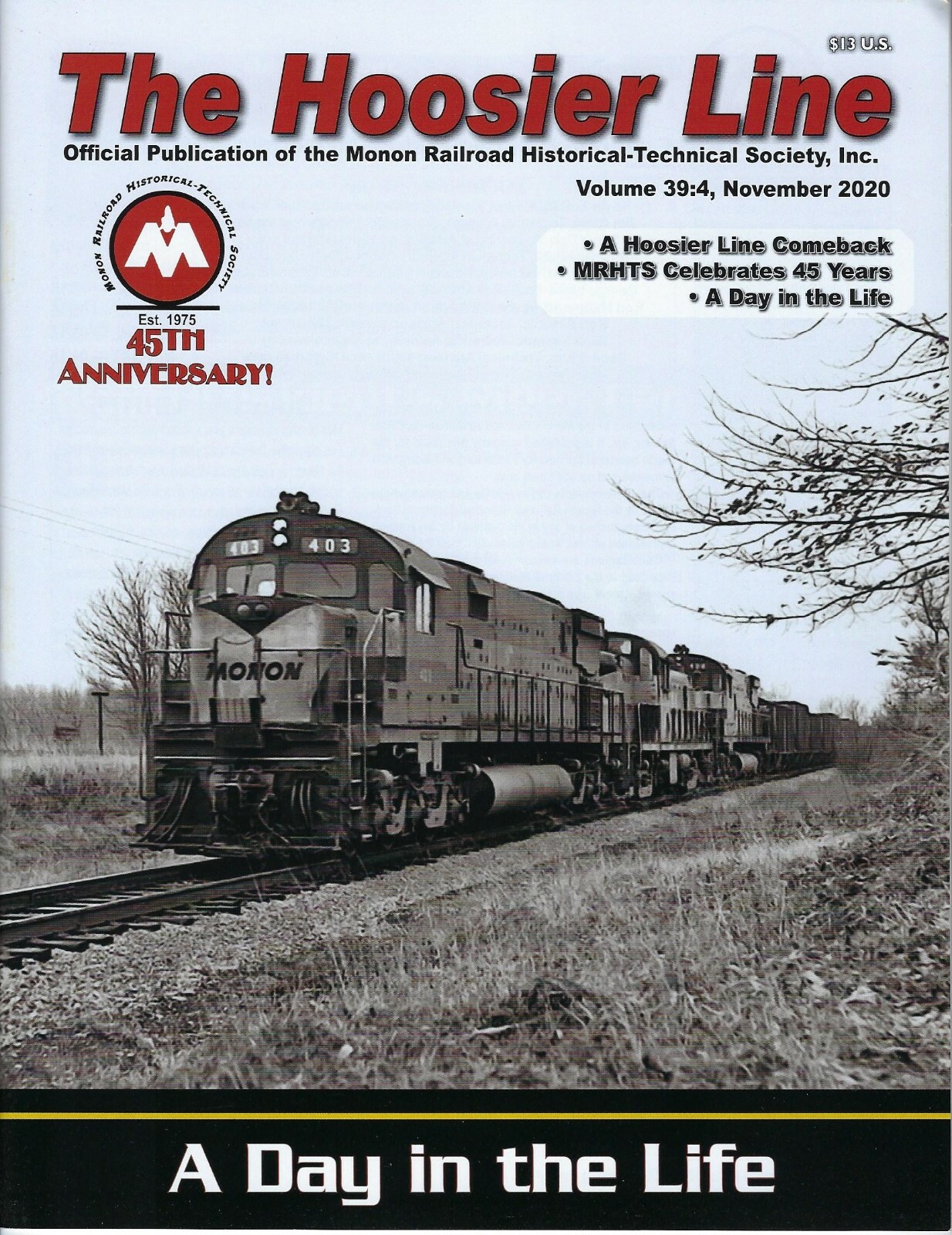 The HOOSIER Line: 4th Qtr. 2020, MONON Railroad Historical Society, NEW ...