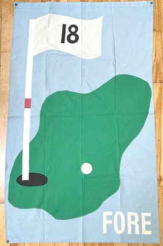 Flag Creations Golf House Flag Blue Green Bogey Birdie Putt Large 57 x ...