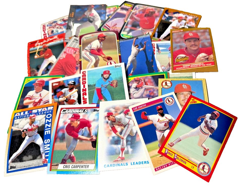 WAREHOUSE FIND 100 Vintage Out of Print St. Louis Cardinals Baseball ...